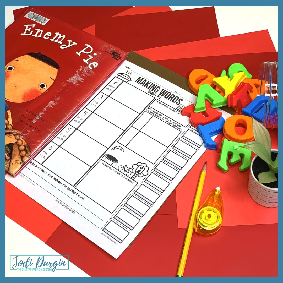 Enemy Pie Activities and Lesson Plans for 2025 - Teaching with Jodi ...