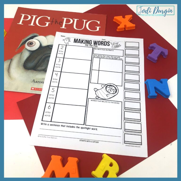 Pig the Pug Activities for Elementary Teachers in 2024 - Teaching with ...