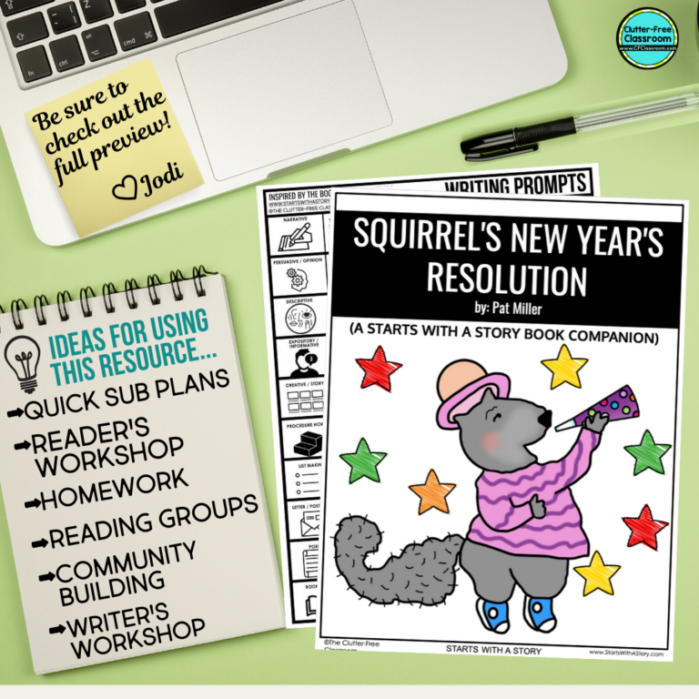 Squirrel's New Year's Resolution Activities and Lesson Plans for 2025 ...