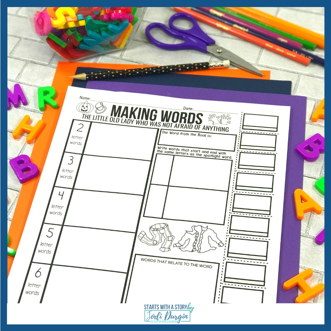 The Little Old Lady Who Was Not Afraid Of Anything Activities and ...