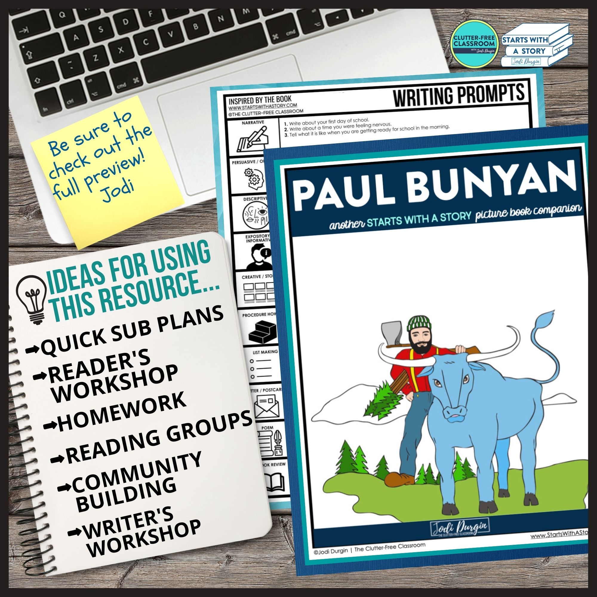 Paul Bunyan Activities and Lesson Plans for 2025 - Teaching with Jodi ...