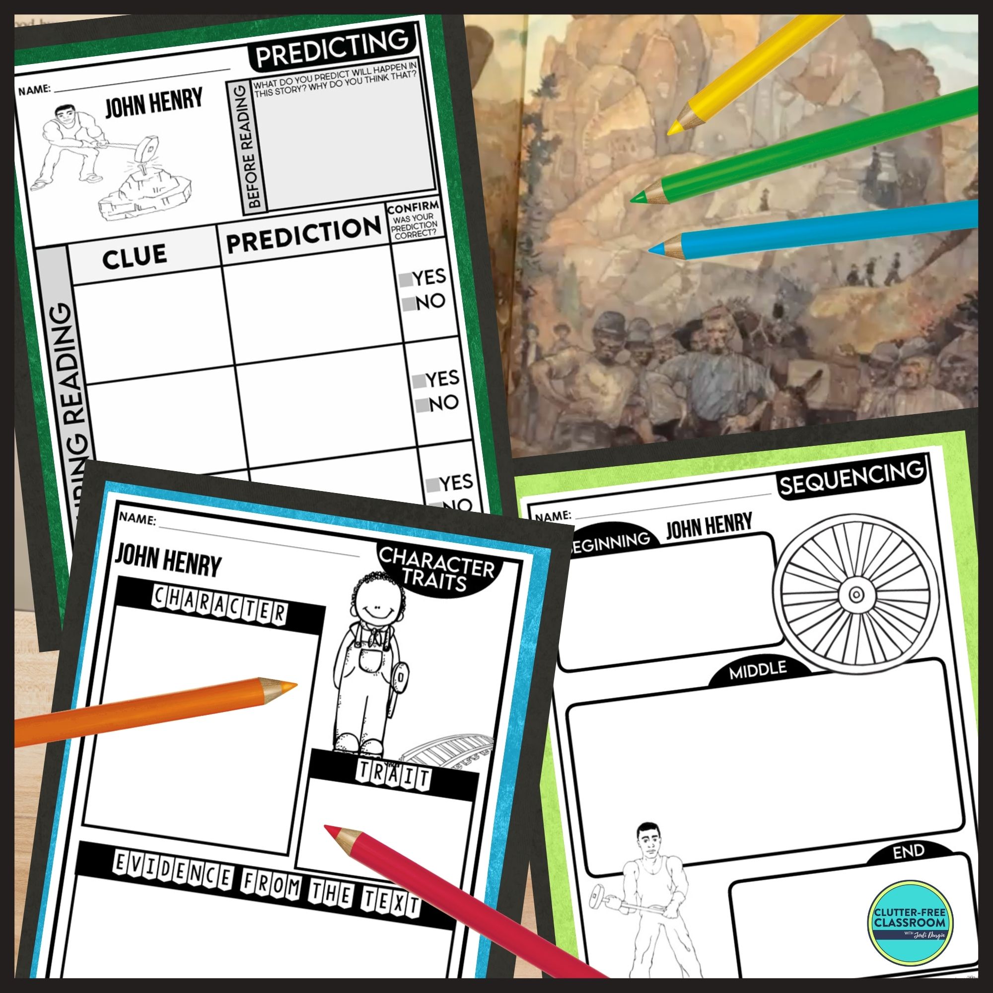 John Henry Activities and Lesson Plans for 2024 - Teaching with Jodi ...