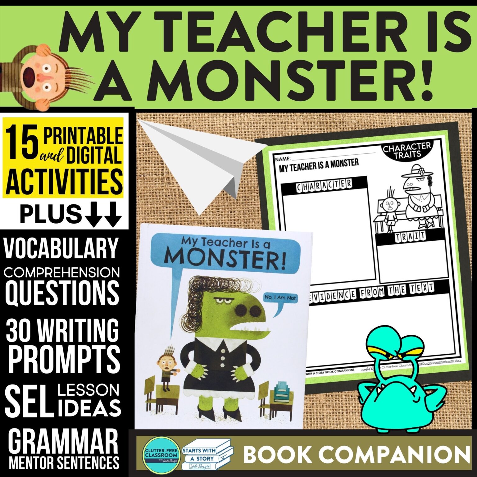 My Teacher is a Monster Activities and Lesson Plans for 2025 - Teaching ...