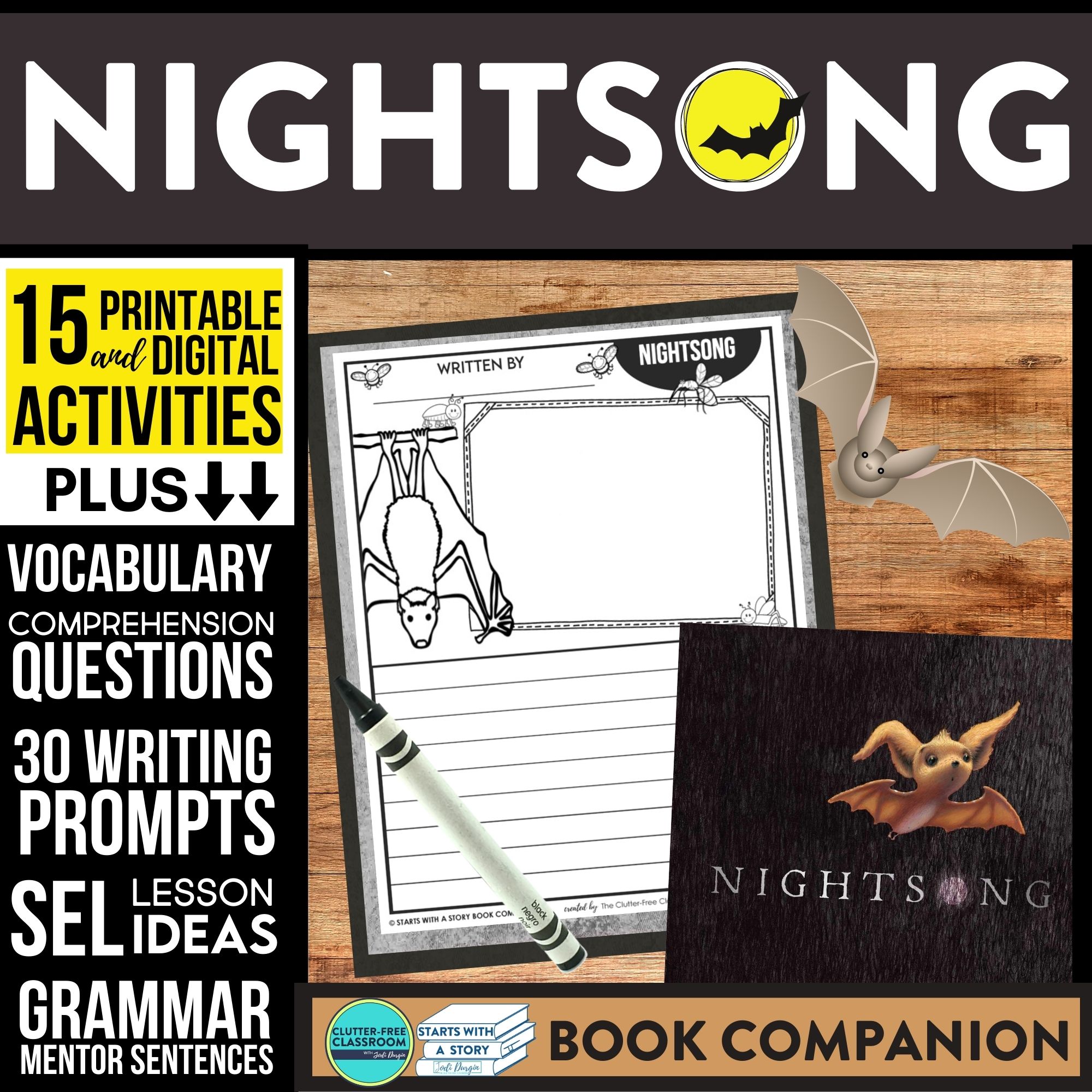 Nightsong Activities and Lesson Plans for 2023 - Clutter-Free Classroom ...