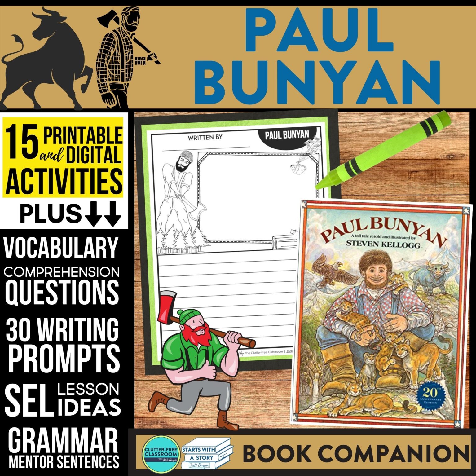 Paul Bunyan Activities and Lesson Plans for 2023 - Clutter-Free ...