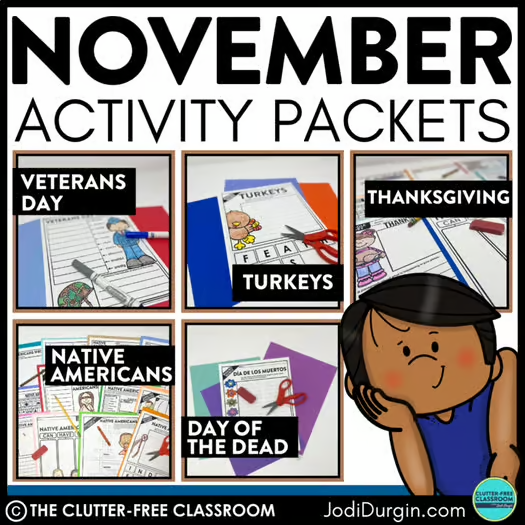 November Activities for Elementary Students (Grades 1-5) in 2025 ...