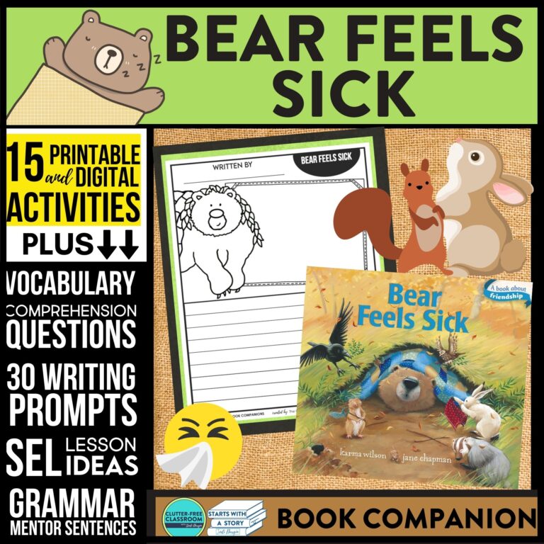Bear Feels Sick Activities and Lesson Plans for 2023 - Clutter-Free ...