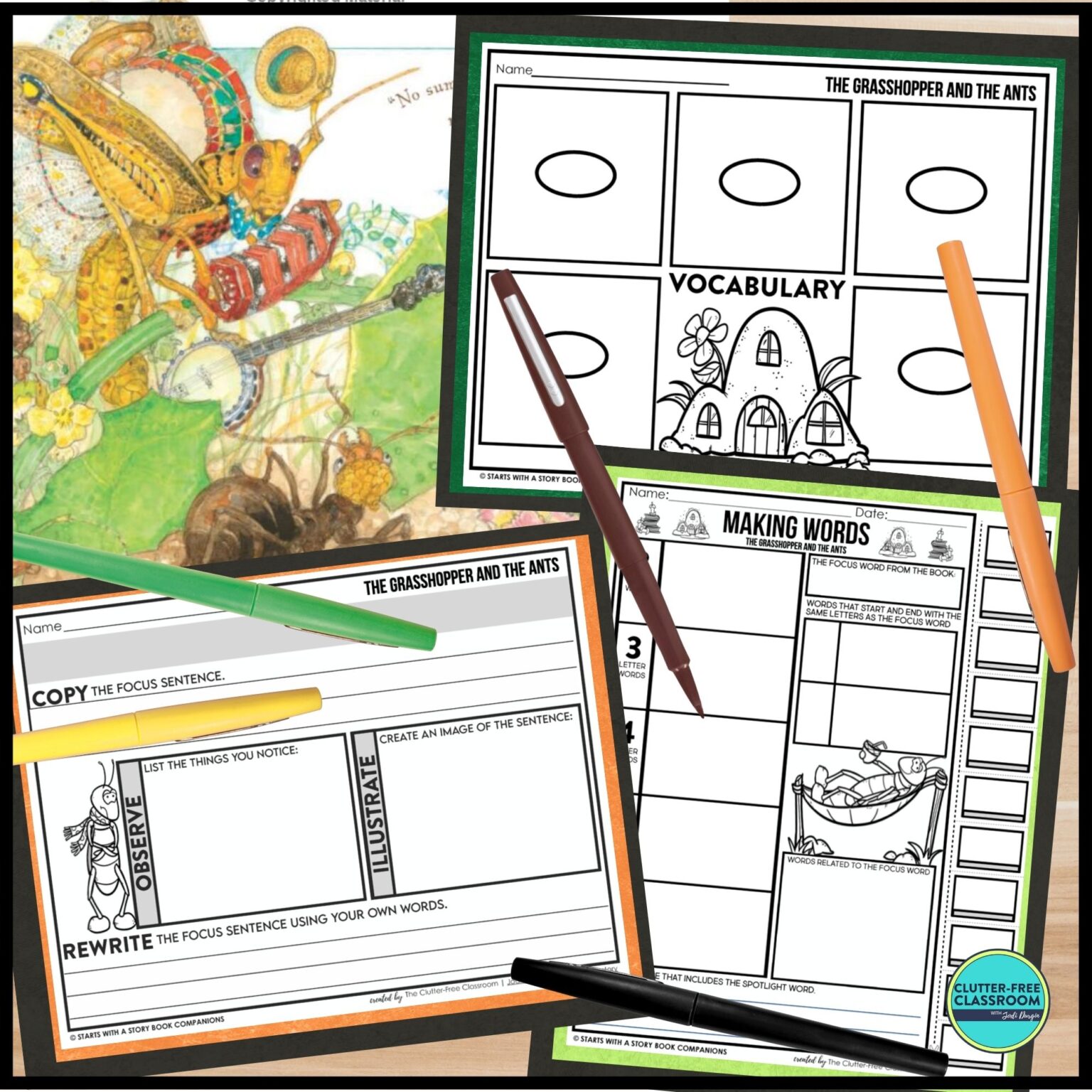 The Grasshopper and the Ants Activities and Lesson Plans for 2025 ...