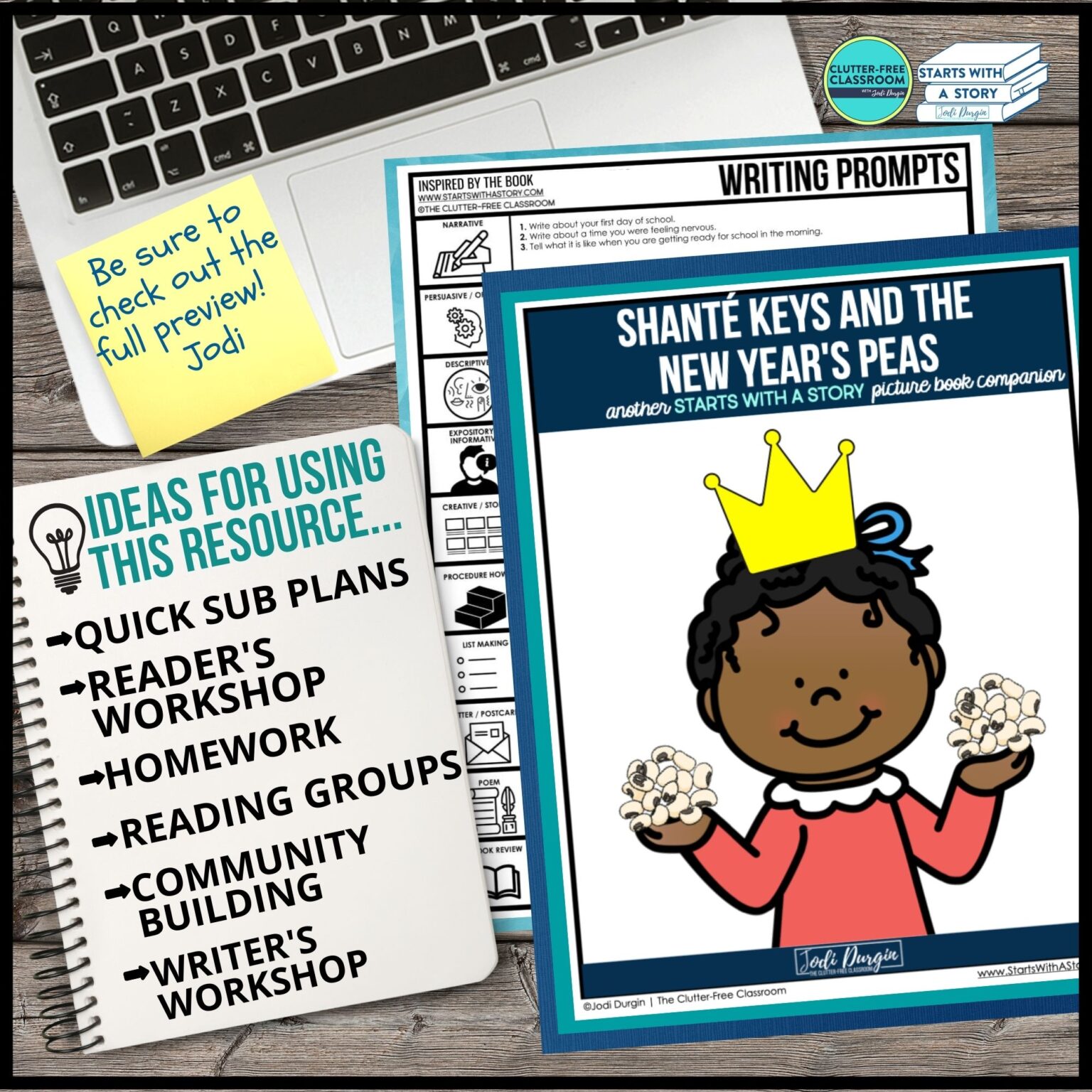 Shanté Keys and the New Year's Peas Activities and Lesson Plans for ...