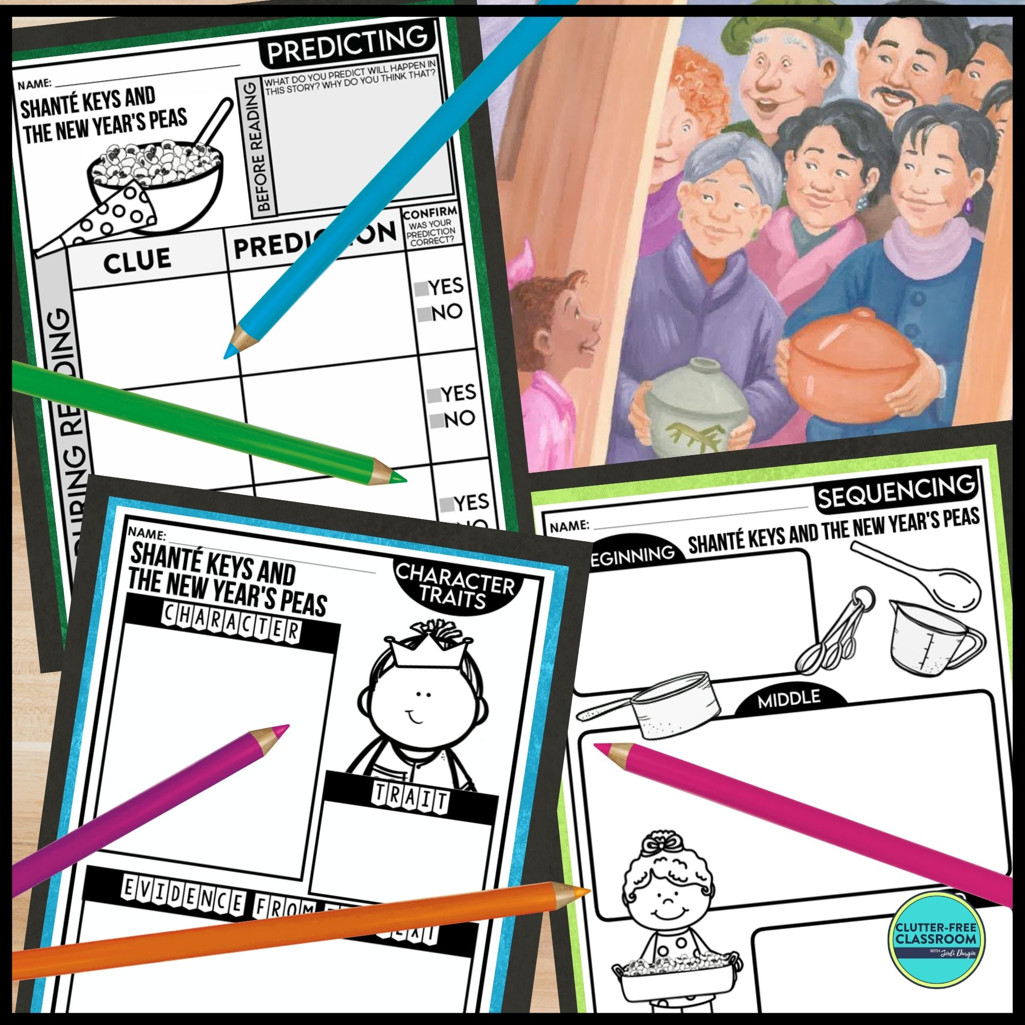 Shanté Keys and the New Year's Peas Activities and Lesson Plans for ...