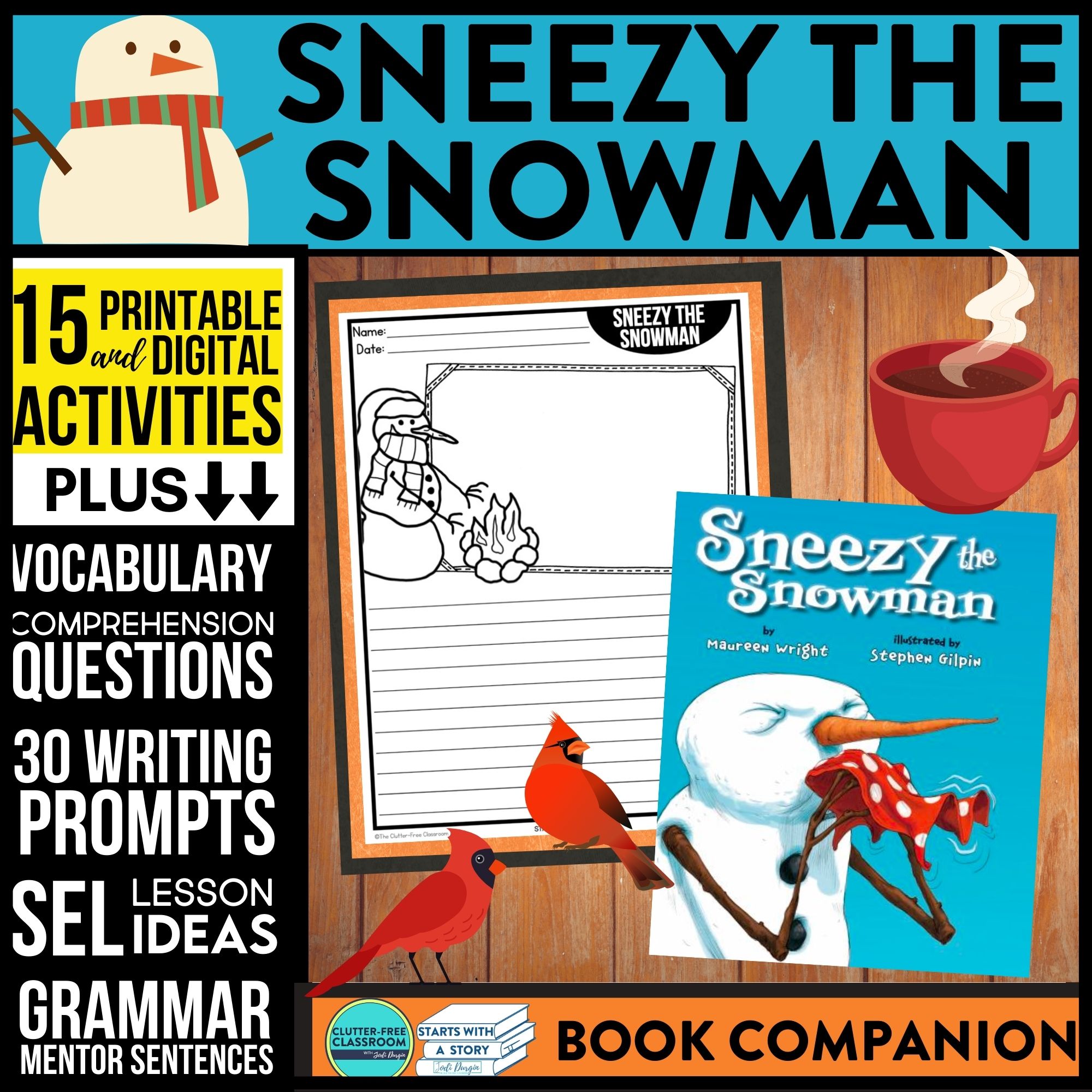 Snowmen Activities, Read Alouds and Crafts for Elementary Students in ...
