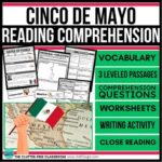 Cinco de Mayo Reading Comprehension Worksheets for 2nd, 3rd, and 4th ...