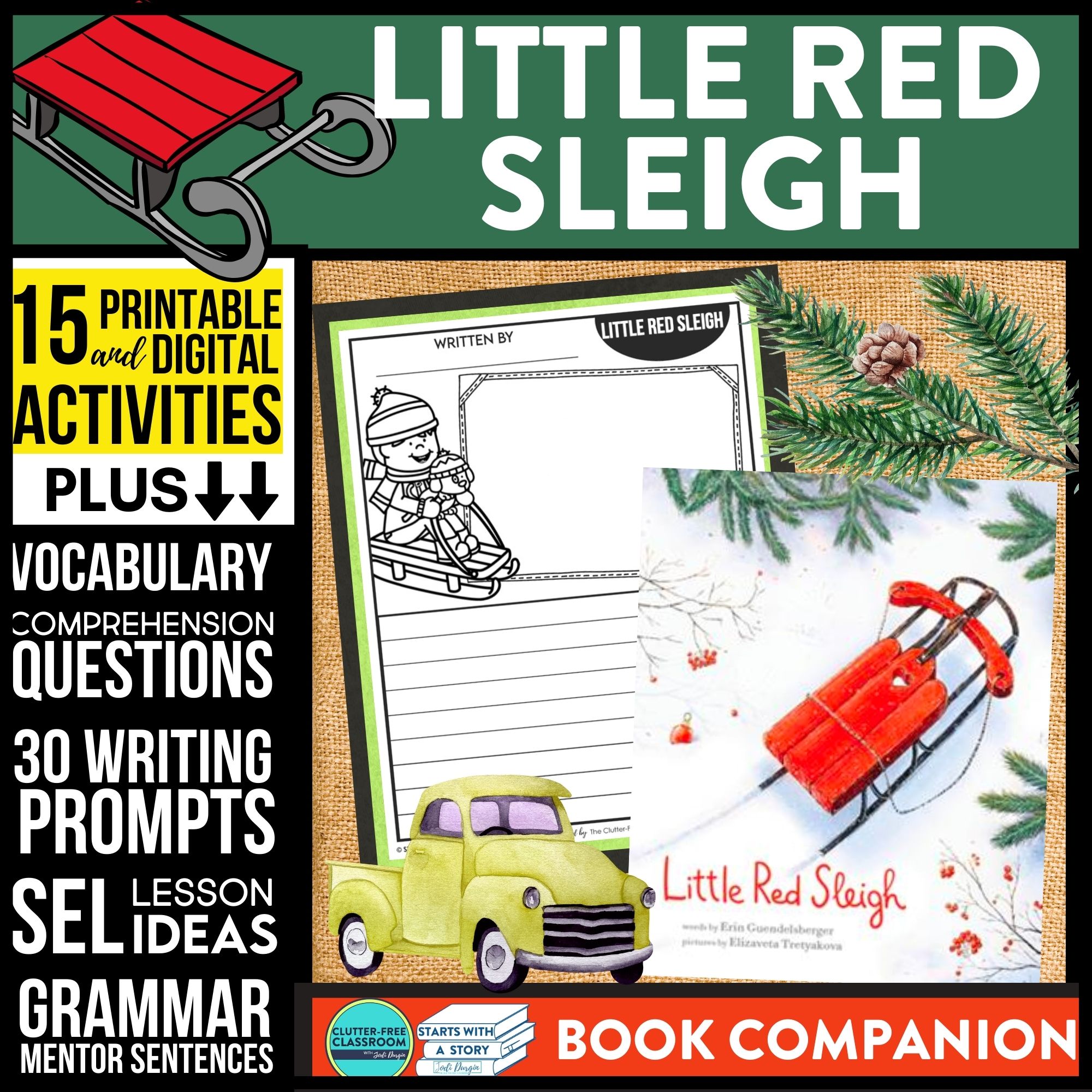 Little Red Sleigh Activities and Lesson Plans for 2024 - Teaching with ...