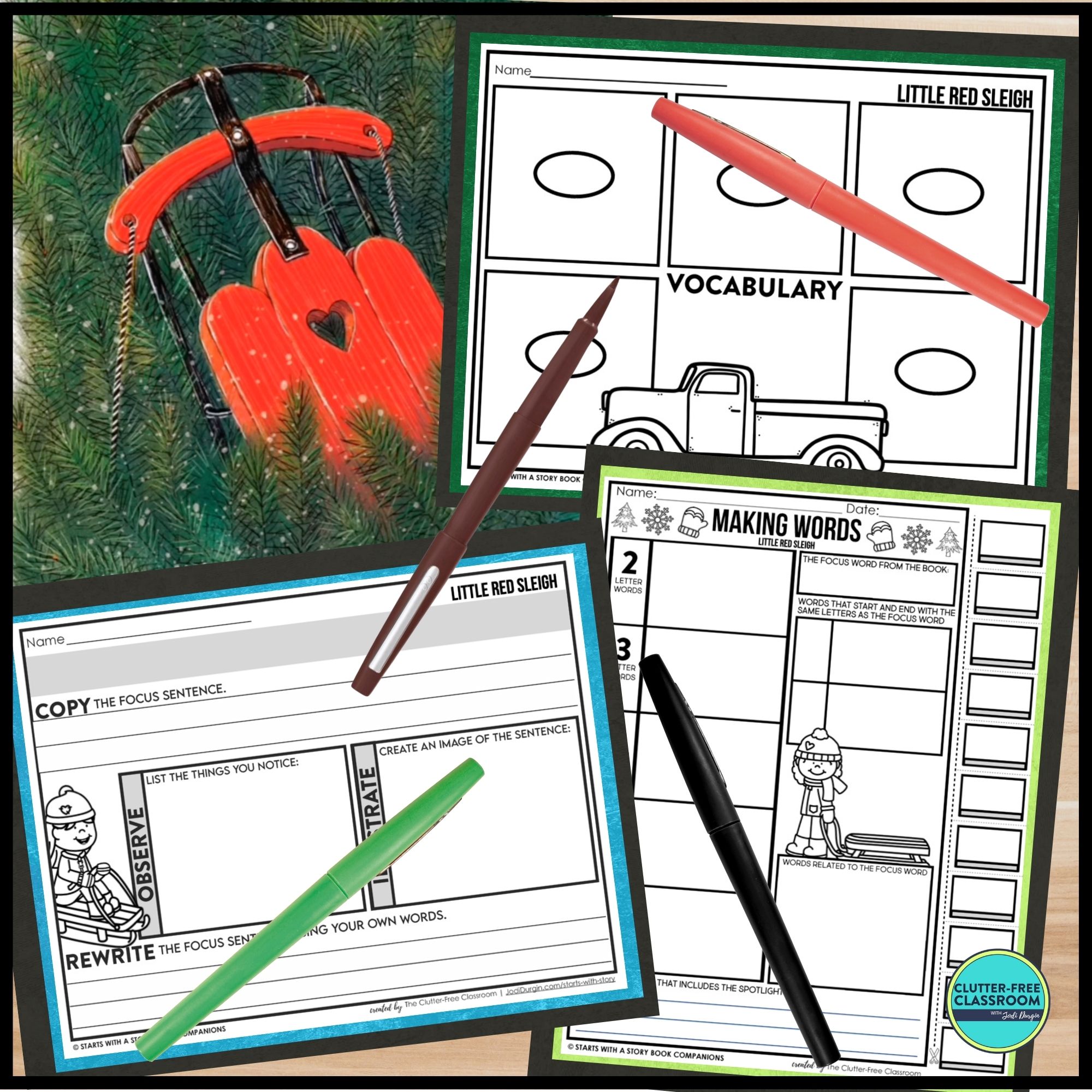 Little Red Sleigh Activities and Lesson Plans for 2024 - Teaching with ...