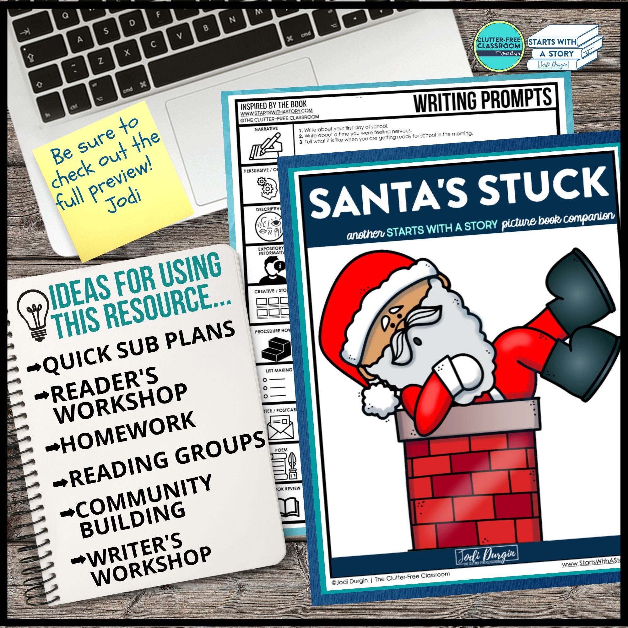 Santa's Stuck Activities and Lesson Plans for 2025 - Teaching with Jodi ...