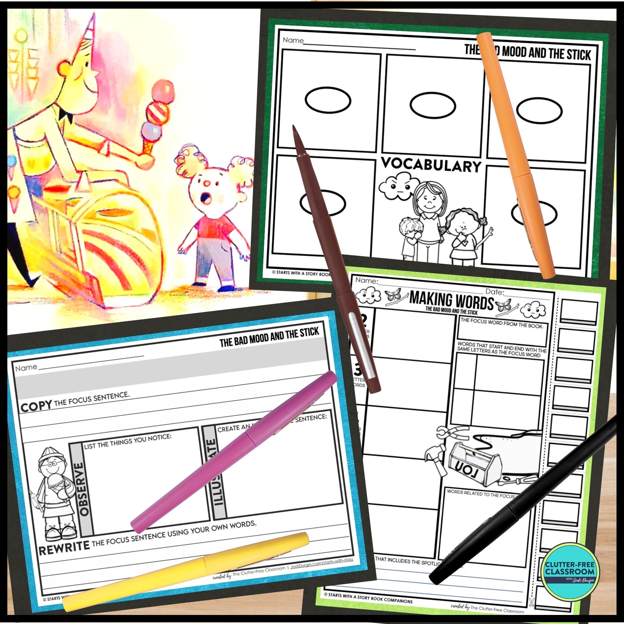 The Bad Mood and The Stick Activities and Lesson Plans for 2025 ...