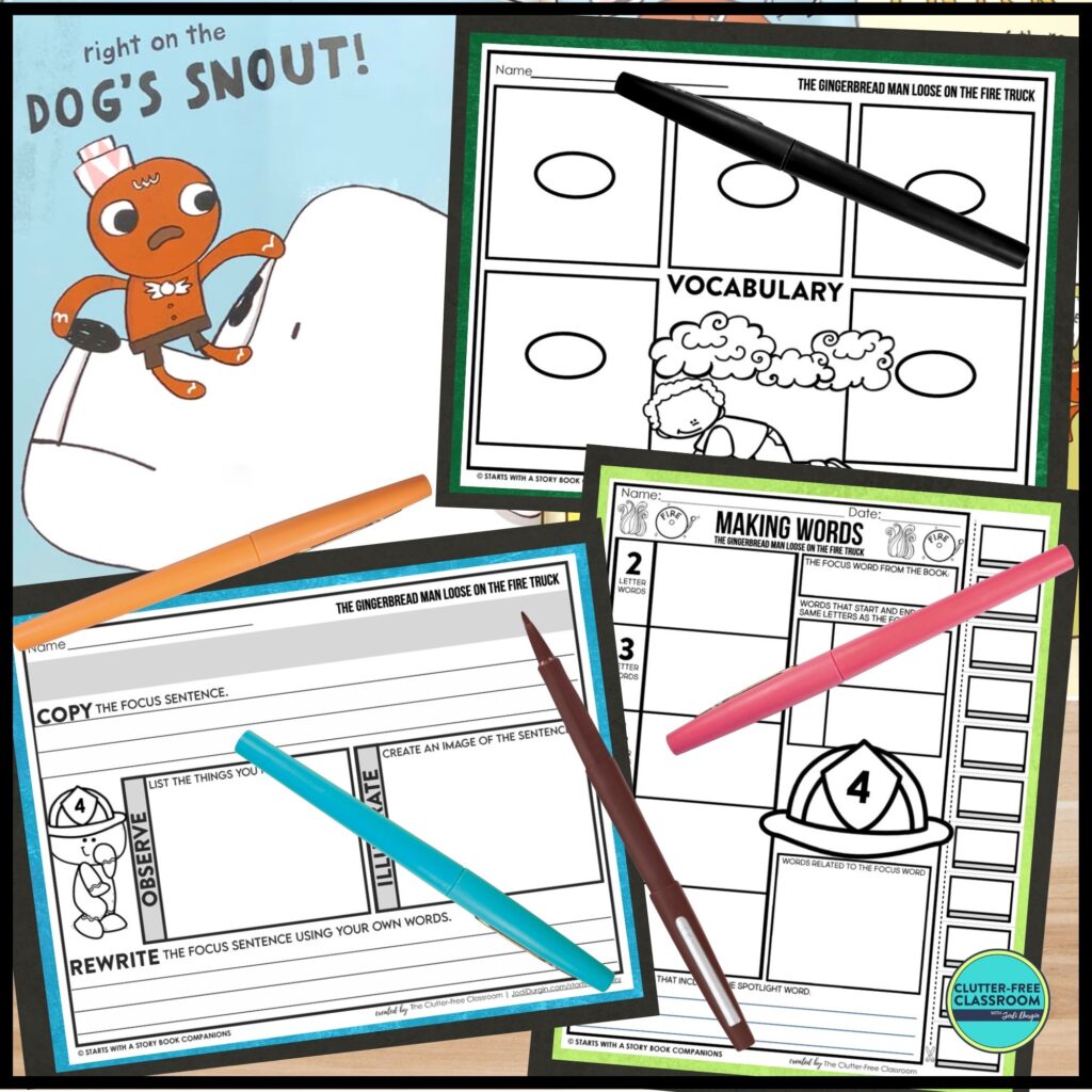 The Gingerbread Man Loose on the Fire Truck Activities and Lesson Plans ...