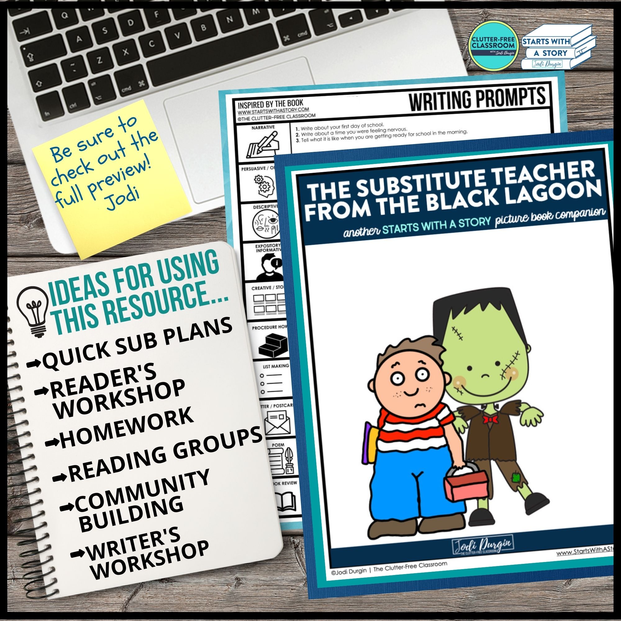 The Substitute Teacher from the Black Lagoon Activities and Lesson ...