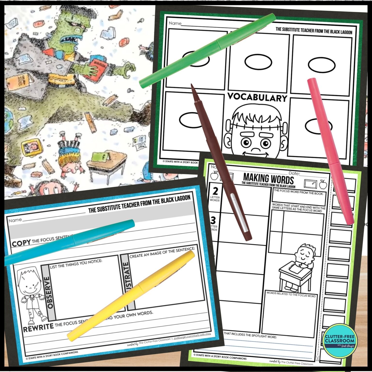 The Substitute Teacher from the Black Lagoon Activities and Lesson ...