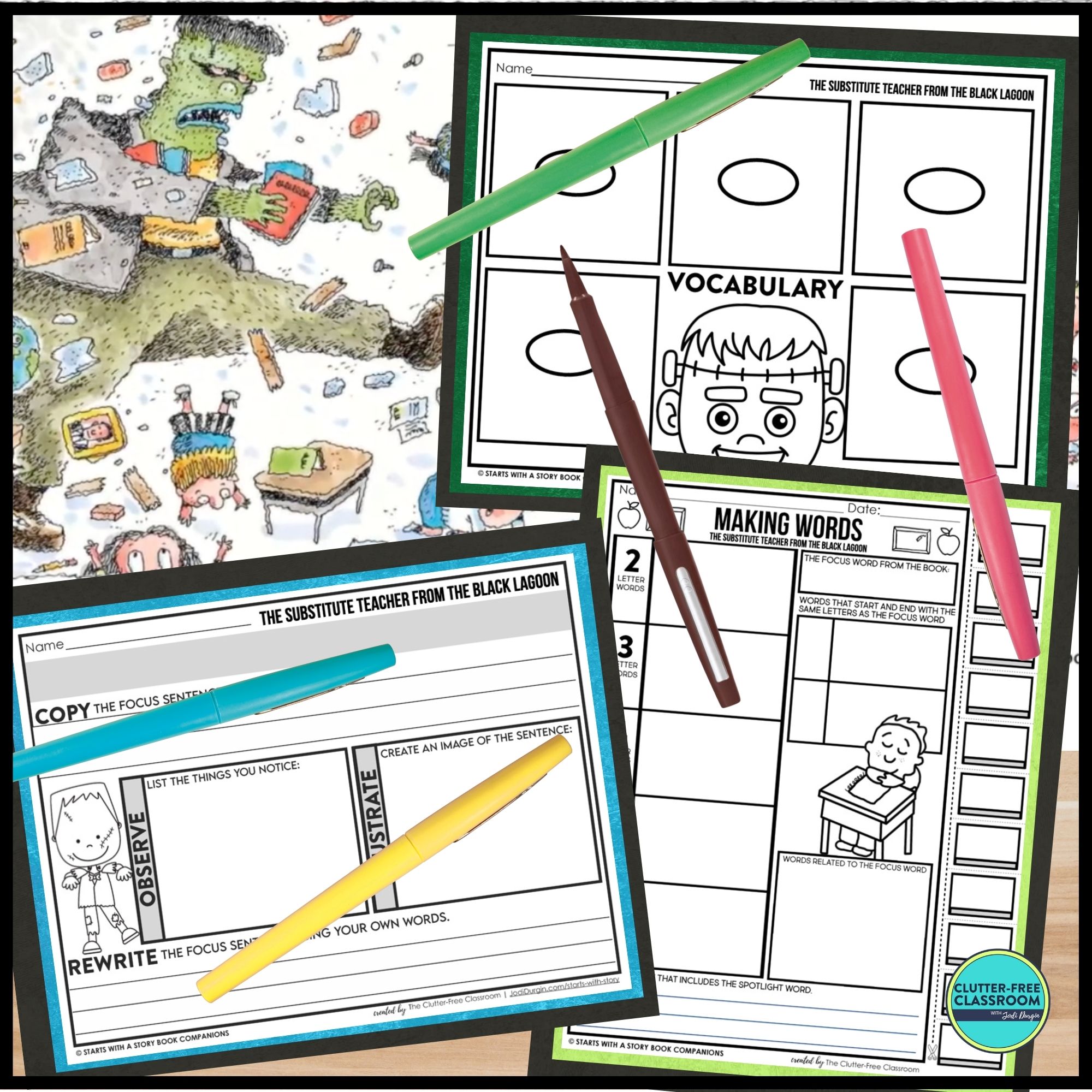 The Substitute Teacher from the Black Lagoon Activities and Lesson ...