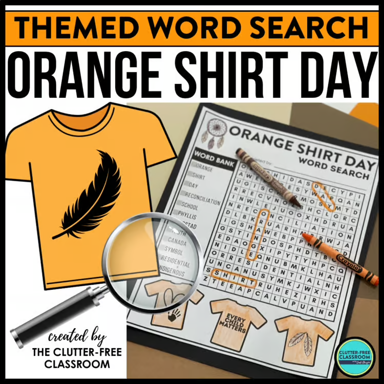 Orange Shirt Day Reading Comprehension Activities for 2nd, 3rd, and 4th ...