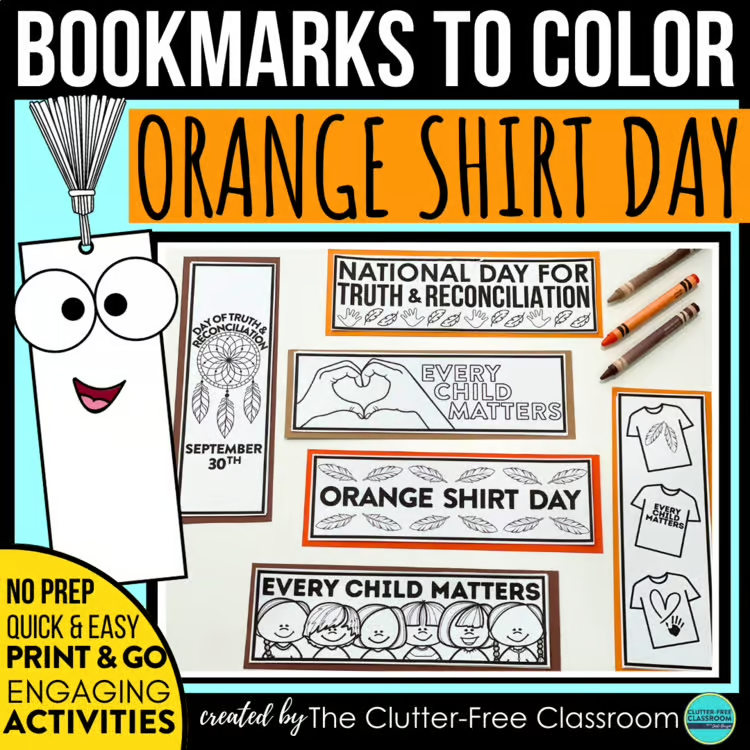 Orange Shirt Day Reading Comprehension Activities for 2nd, 3rd, and 4th ...