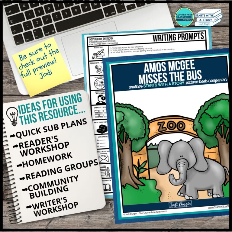 Amos McGee Misses The Bus Activities and Lesson Plans for 2024 ...