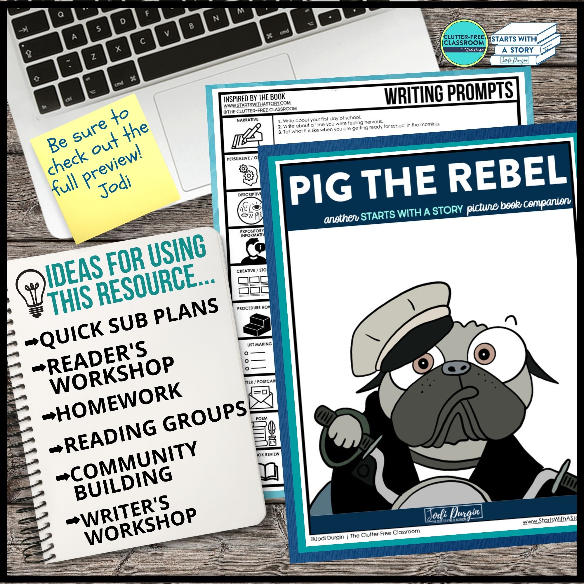Pig the Rebel Activities and Lesson Plans for 2024 - Teaching with Jodi ...