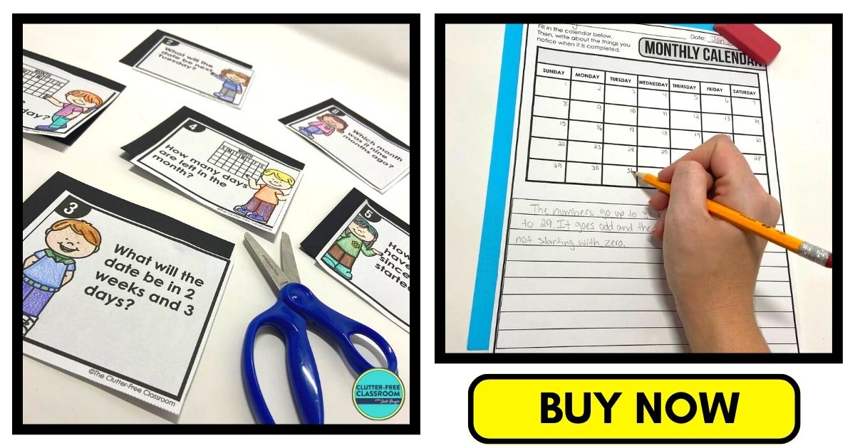 Calendar Activities for Elementary Students - 2026 - Teaching with Jodi ...