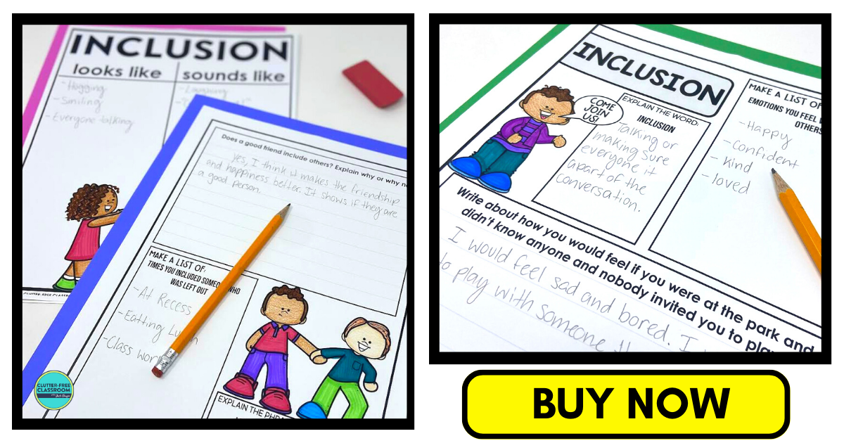 How to be Inclusive: An Important Lesson for Elementary Students in ...