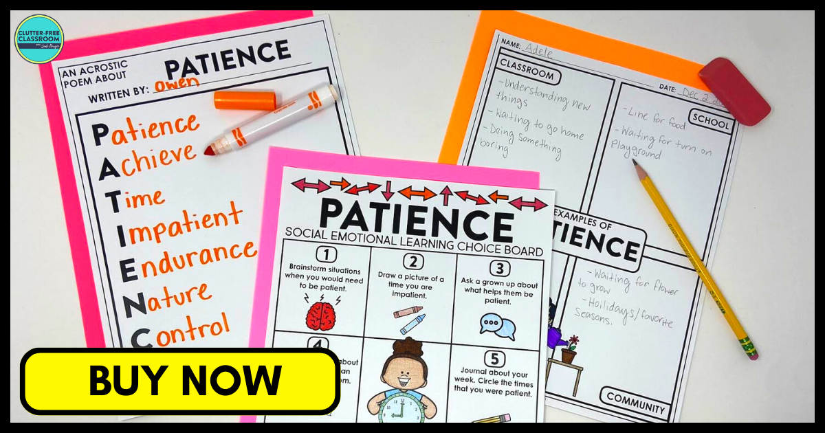 How to Teach Patience to Elementary Students in 2025 - Teaching with ...