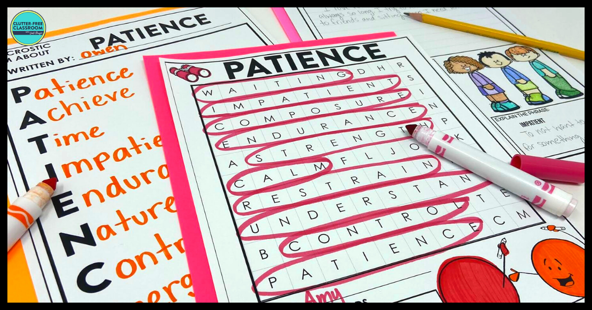 How to Teach Patience to Elementary Students in 2026 - Teaching with ...