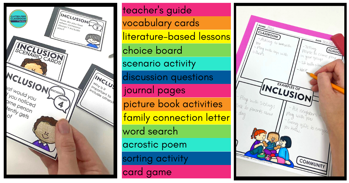 How to be Inclusive: An Important Lesson for Elementary Students in ...