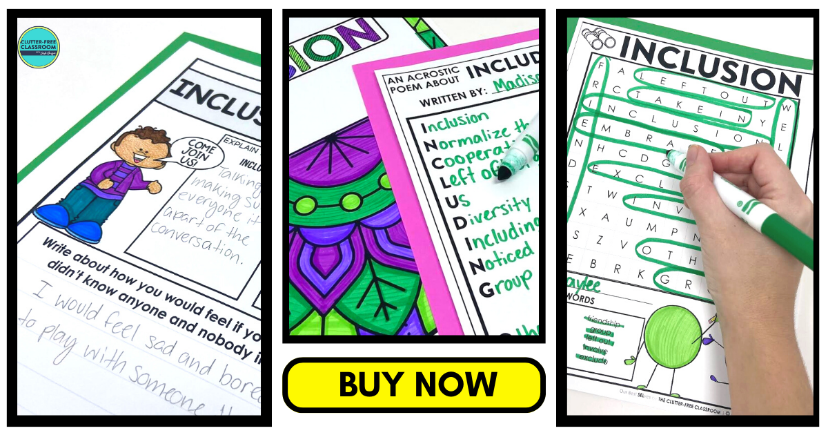 How to be Inclusive: An Important Lesson for Elementary Students in ...