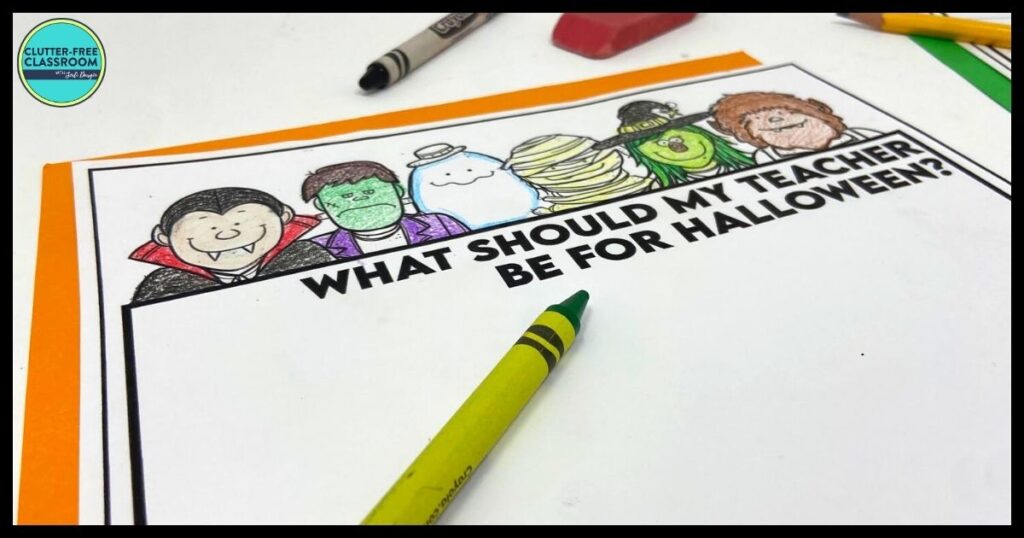 What Should My Teacher Be for Halloween Writing Activity - Teaching ...