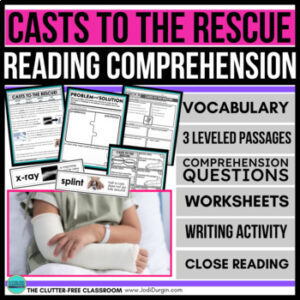 Bones Reading Comprehension Activities for 2nd, 3rd, and 4th Grade ...