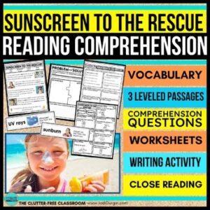 Sun Reading Comprehension Activities for 2nd, 3rd, and 4th Grade ...