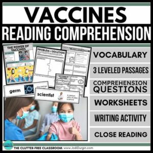 Illness Reading Comprehension Activities for 2nd, 3rd, and 4th Grade ...