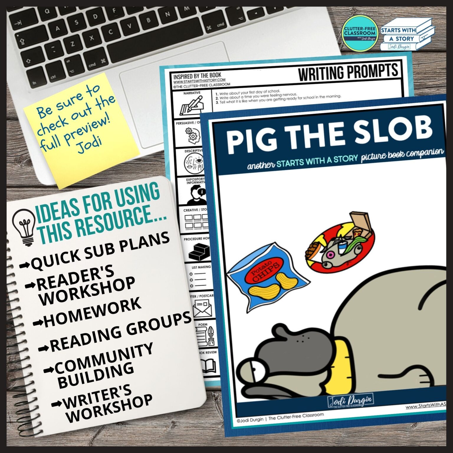 Pig the Slob Activities and Lesson Plans for 2025 - Teaching with Jodi ...