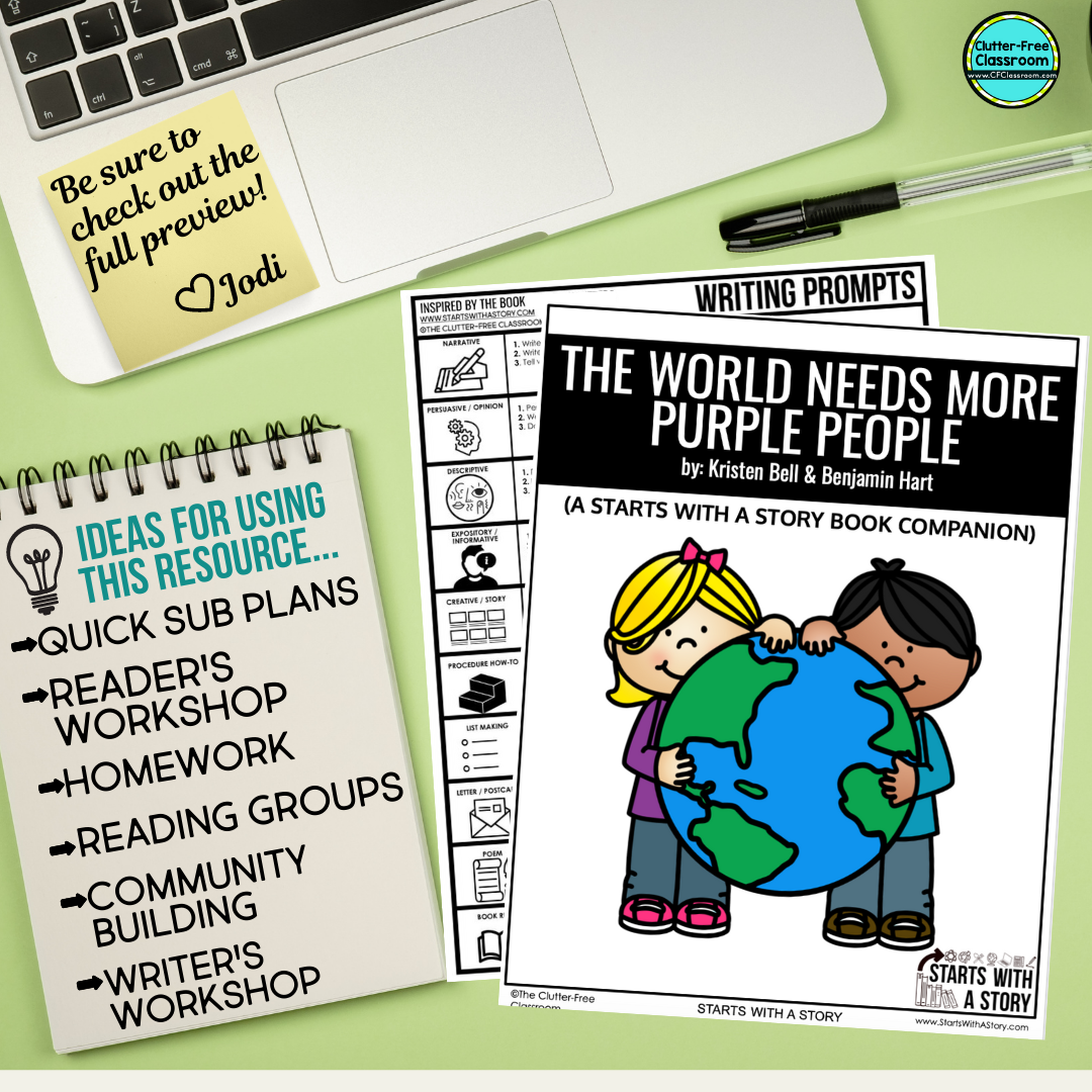 The World Needs More Purple People Activities and Lesson Plans for 2025 ...