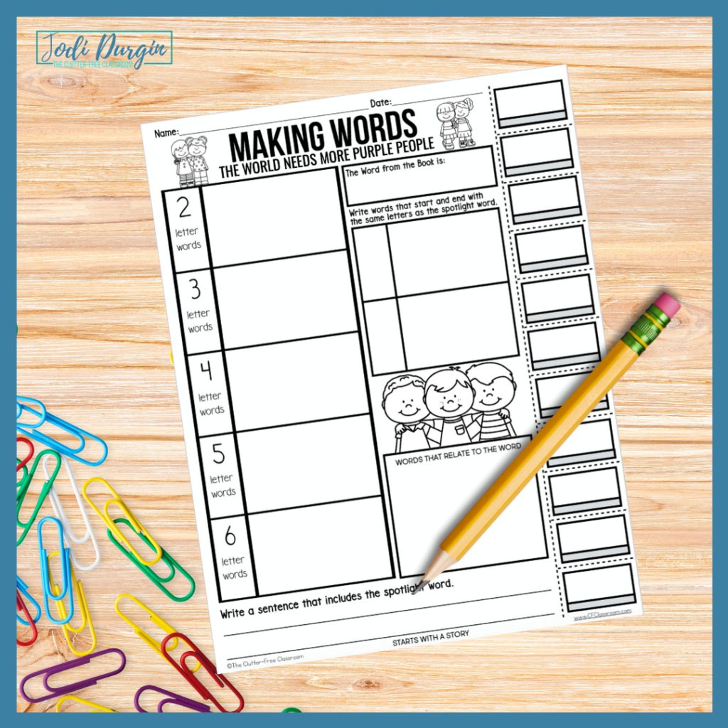 The World Needs More Purple People Activities and Lesson Plans for 2025 ...