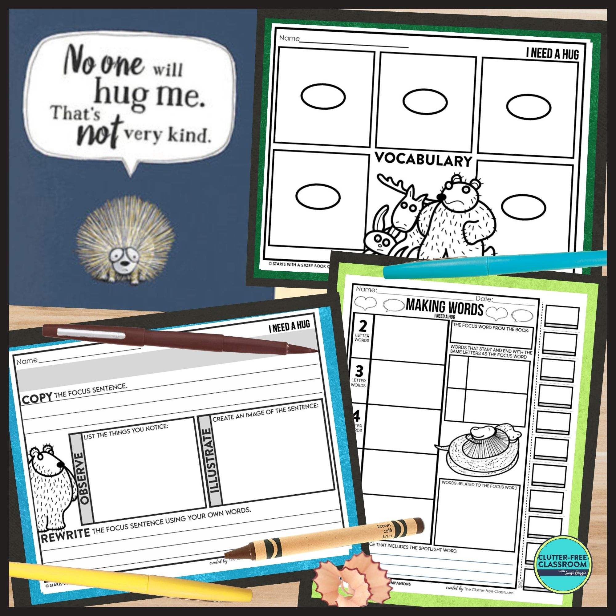 I Need a Hug Activities and Lesson Plans for 2025 - Teaching with Jodi ...