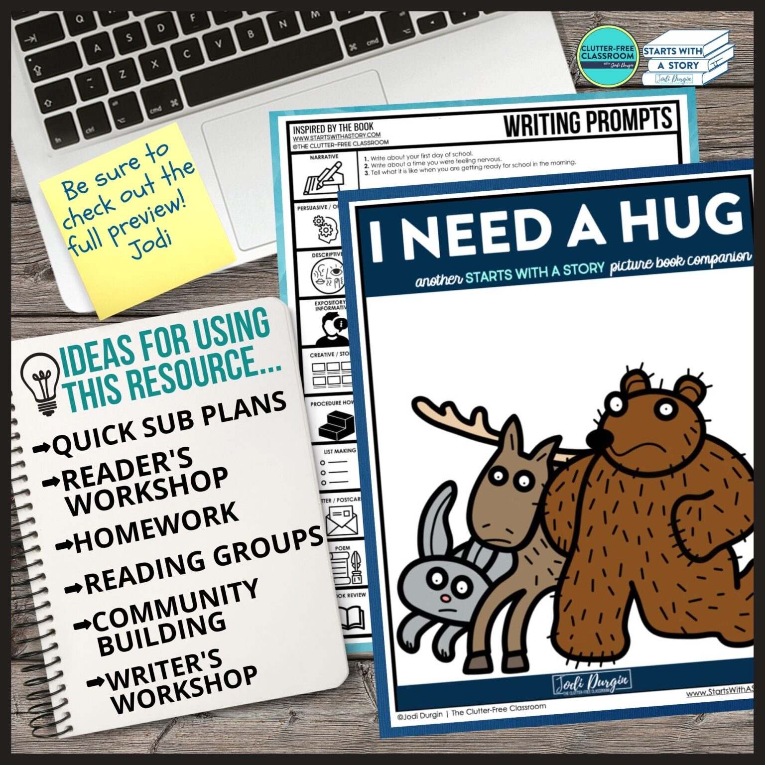 I Need a Hug Activities and Lesson Plans for 2025 - Teaching with Jodi ...