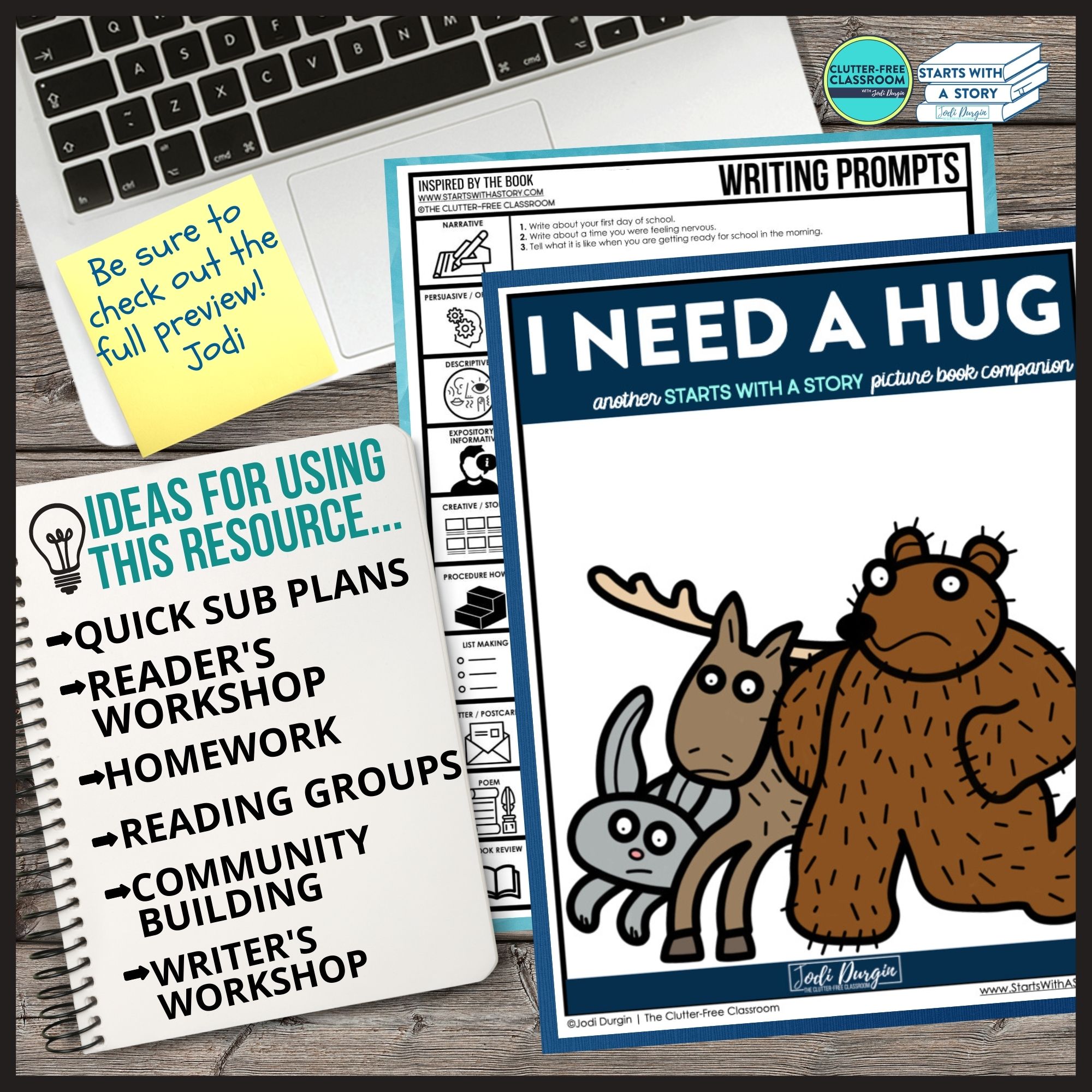 I Need a Hug Activities and Lesson Plans for 2025 - Teaching with Jodi ...