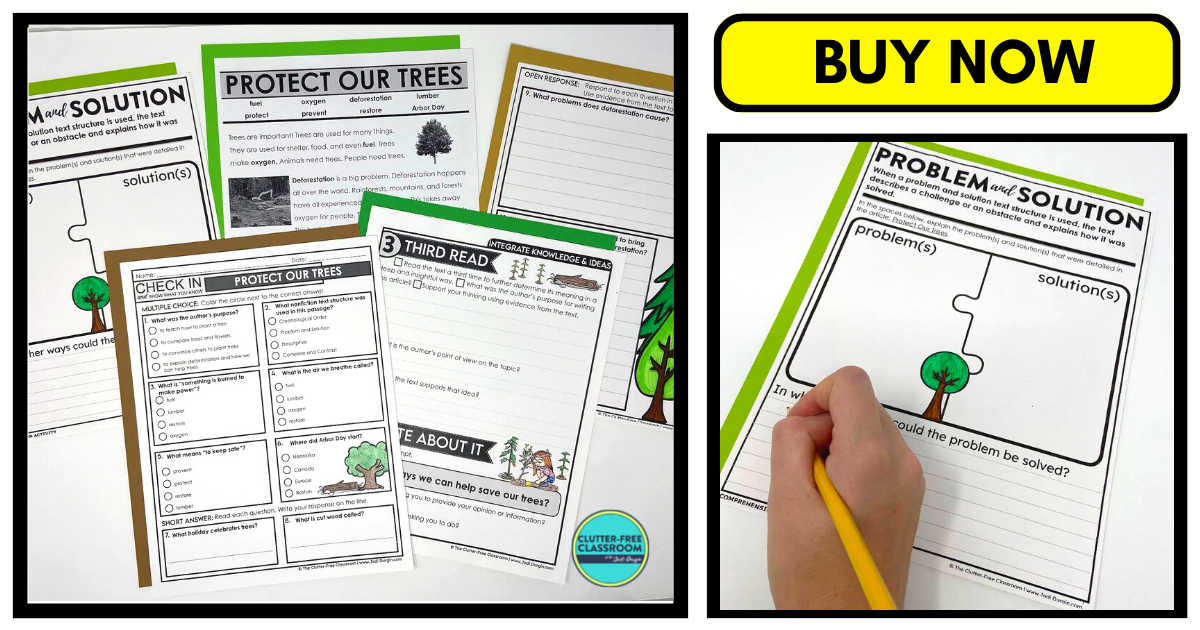 Arbor Day Reading Comprehension Activities for 2nd, 3rd, and 4th Grade ...