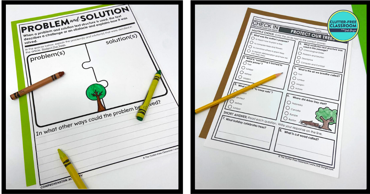 Arbor Day Reading Comprehension Activities for 2nd, 3rd, and 4th Grade ...