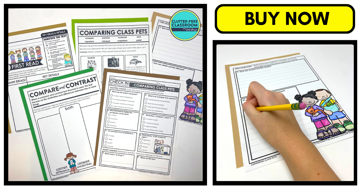 Class Pet Activities for 2nd, 3rd, and 4th Grade - Teaching with Jodi ...