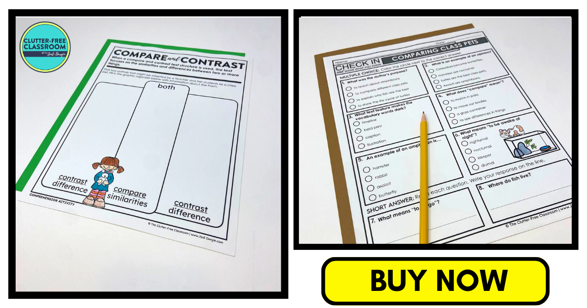 Class Pet Activities for 2nd, 3rd, and 4th Grade - Teaching with Jodi ...