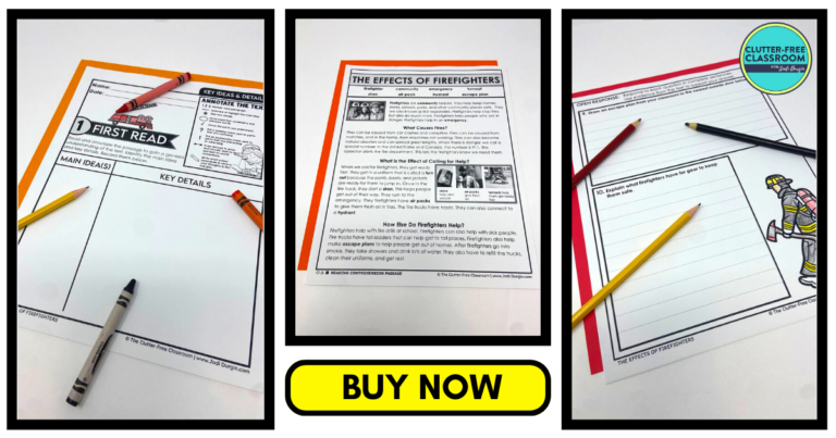 Fire Safety Reading Comprehension Activities for 2nd, 3rd, and 4th ...