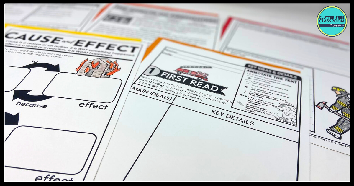 Fire Safety Reading Comprehension Activities for 2nd, 3rd, and 4th ...